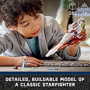 LEGO Star Wars OBI-Wan Kenobi's Jedi Starfighter 75333 Building Toy Set - Features Minifigures, Lightsaber, Clone Starship from Attack of The Clones, Great Gift for Kids, Boys, and Girls Ages 7+