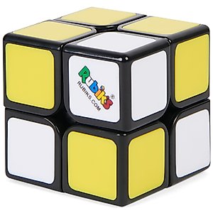 Rubik's Apprentice, 2x2 Beginner Cube 3D Puzzle Game Stress Relief Fidget Toy Easy Activity Cube Travel Game Gift Idea, for Adults & Kids Ages 7 and up