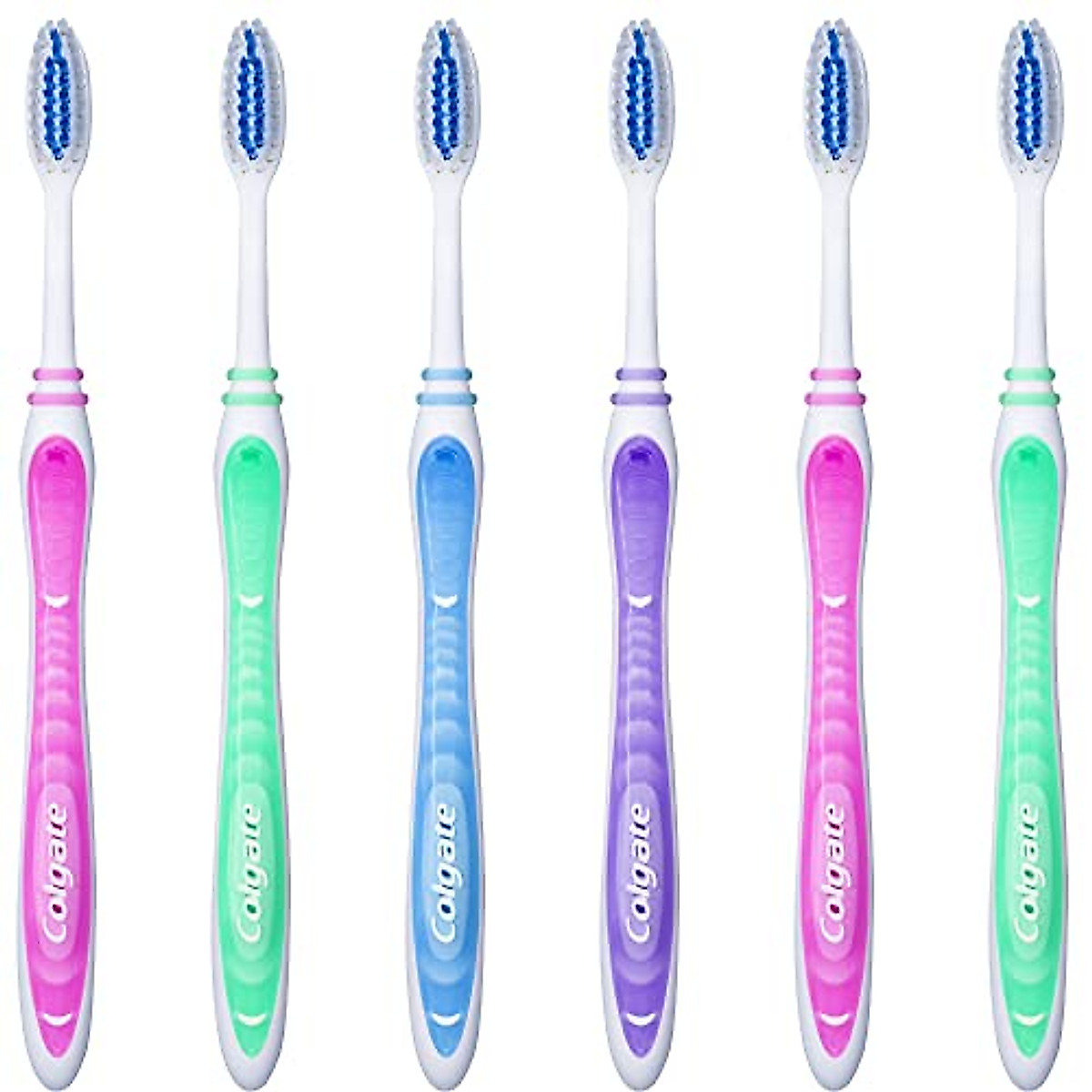 Colgate Wave Gum Comfort Toothbrush, Ultra Soft Compact Head (Colors Vary) - Pack of 6
