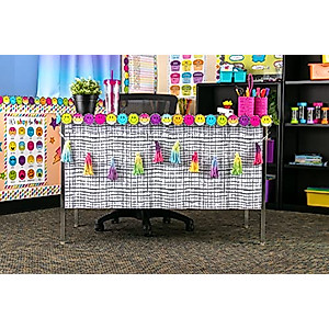 Teacher Created Resources Black Freestyle Grid Peel and Stick Decorative Paper (TCR70009) 17-1/2" inches x 10 feet