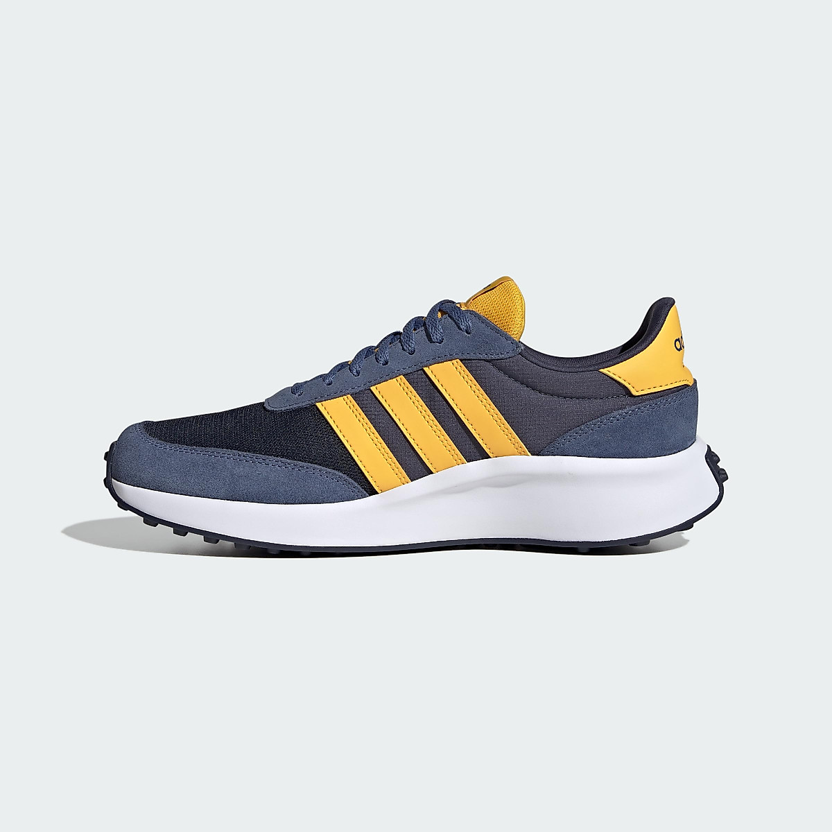 adidas Men's Run 70s Sneaker, Ink/Bold Gold/Crew Blue, 12