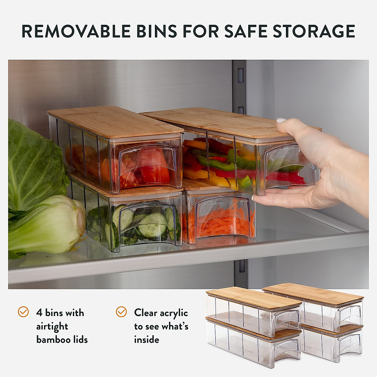 Chopping Board with Storage and Food Prep Station - Meal Prep Station, Bamboo Cutting Board with Juice Grooves, Four Containers & Assorted Graters