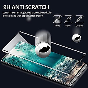 [3+2 Pack] Galaxy S23 Ultra Screen Protector,HD Clear Tempered Glass, Scratch Resistant, Bubble-Free, Camera Lens Protector, Samsung Galaxy S23 Ultra 5G 6.8 Inch Screen Protector Support Fingerprint Unlock