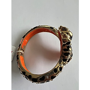 Betsey Johnson Gold Tone True Leopard Claw Hinge Bangle Bracelet Valentine Great Gift Christmas Gift Idea Mother's Day Valentine's Day Present XMAS Easter