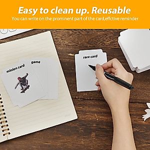 SAVITA 50pcs Card Dividers, Card Sorting Dividers with Tabs Plastic Divider Cards Separators Trading Card Organizer for Games Sports Supplies, 3.7x2.7inch