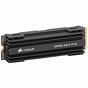 Corsair Force Series MP600 1TB M.2 NVMe PCIe Gen4 2 SSD (Up to 4,950MB/s Sequential Read and 4,000MB/s Sequential Write Speeds, High-density 3D TLC NAND, Up to 1,800TB Written) Black