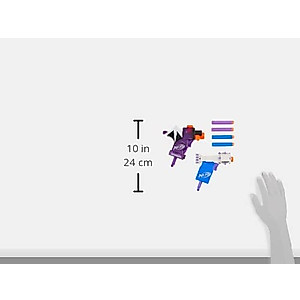 NERF MicroShots Minecraft Ender Dragon and Elder Guardian Mini Blaster 2-Pack, 4 Elite Darts, Pull to Prime Handle (Amazon Exclusive)