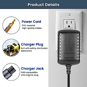 12V Charger for Remington Shaver, Replacement for F5-5800 F5800 F5790 F4790 R5150 R6130 R-6150 MS2-390 MS3-2700 MS680 R9100 Remington Electric Razor Trimmer Power Adapter