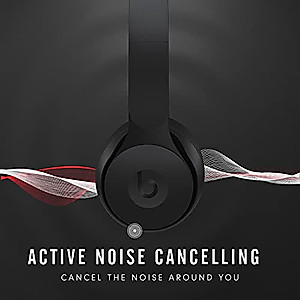 Beats Solo Pro Wireless Noise Cancelling On-Ear Headphones - Apple H1 Headphone Chip, Class 1 Bluetooth, 22 Hours of Listening Time, Built-in Microphone - Black