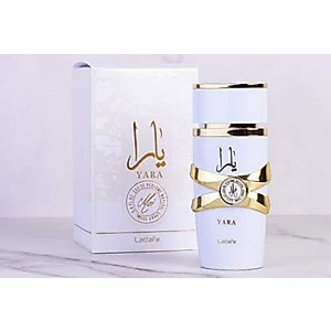 Lattafa Perfumes Yara EDP-100ml(3.4 oz) | Heliotrope, Orchid, Tangerine, Gourmand Accord and Tropical Fruits | Black Pepper, Pinapple, Tobacco, Amber, Vanilla, Dry Woods, Benzain, Labdanum (Yara Moi)