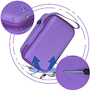 Aenllosi Kids Camera Case for Anchioo/for ESOXOFFORE Instant Print Camera Toys,Kids Selfie Digital Camera Photo Paper & Color Pen Holder (Purple,Case Only)