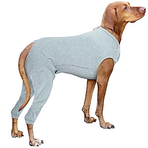 Nanaki Dog Wound Care Shirt,Dog Leg Sleeve To Stop Licking Rear Leg,Dog Surgery Suit Female Spay Male Neuter,Dog Onesie For Surgery Female Male,Dog Surgical Recovery Suit Female Dog Wound Heal Clothes