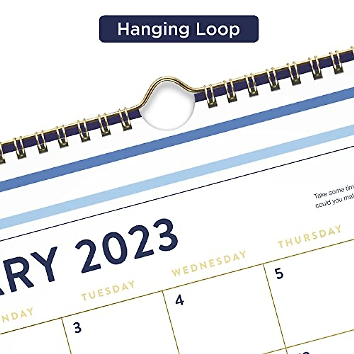 AT-A-GLANCE 2023 Wall Calendar, Simplified by Emily Ley, 15" x 12", Medium, Monthly, Happy Stripe (EL90-707)