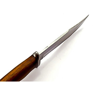 Nooraki - 12" Premium Handmade 440c Stainless Steel Bowie knife with leather sheath Razor Sharp, Multipurpose Knife with Rose Wood Handle for Everyday Carry, Camping, Hunting