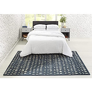 NOVOGRATZ BY MOMENI Delmar Collection Boho Dots Area Rug, 8'0 inch x 10'0 inch, Blue