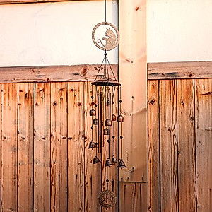 Iwaiting Outdoor Cat Wind Chimes for Outside, Memorial Wind Chimes Gifts for Mom,Great Gift for Your Own Patio, Porch, Garden, and Backyard