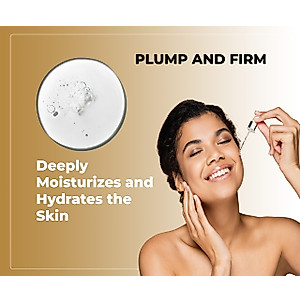 Night Glow Facial Serum – With Hyaluronic Acid, Collagen & Vitamin C | Skin Brightening, Reduces Fine Lines, Wrinkles, dark spots, Heals & Repairs Skin by LuxeMocha (1.7 fl oz)