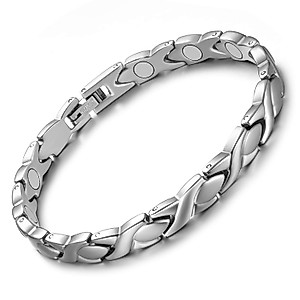 Jecanori Magnetic Bracelets for Women,Pure Titanium Magnetic Bracelets,Adujstable Bracelet,Jewelry Gift with Sizing Tool Magnetic Field Therapy（Flawlessness Series