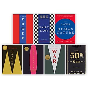 Robert Greene Complete 7 books collection (The 48 Laws of Power; The Laws of Human Nature; The Art of Seduction; Mastery; The 33 Strategies of War; The 50th Law and The Daily Laws)