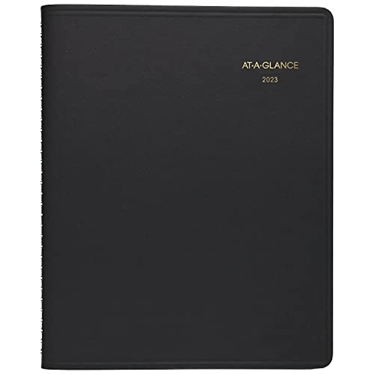 AT-A-GLANCE 2023 Weekly & Monthly Appointment Book, Quarter-Hourly, 8-1/4" x 11", Large, Triple View, Black (70950V05)