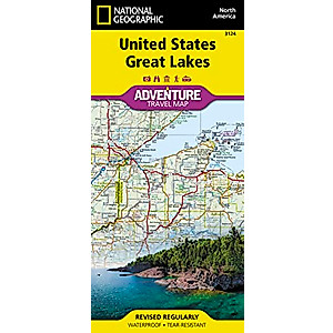 United States, Great Lakes Map (National Geographic Adventure Map, 3124)