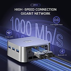 ACEMAGICIAN Mini PC Computer Win 11Pro, Intel 12th Gen N95 (up to 3.4GHz) 16GB LPDDR5 512GB M.2 SSD Desktop Computers， Micro PC Support 4K UHD, Dual Gigabit Ethernet,3 HDMI,2.4G/5G WiFi, BT4.2