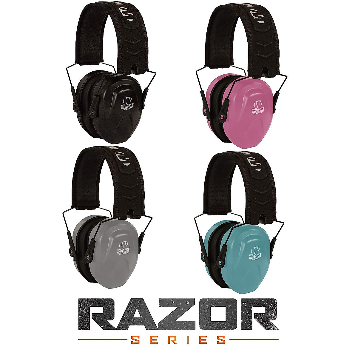 Walker's Razor Youth and Women Compact Passive Muff NRR 24DB Blue