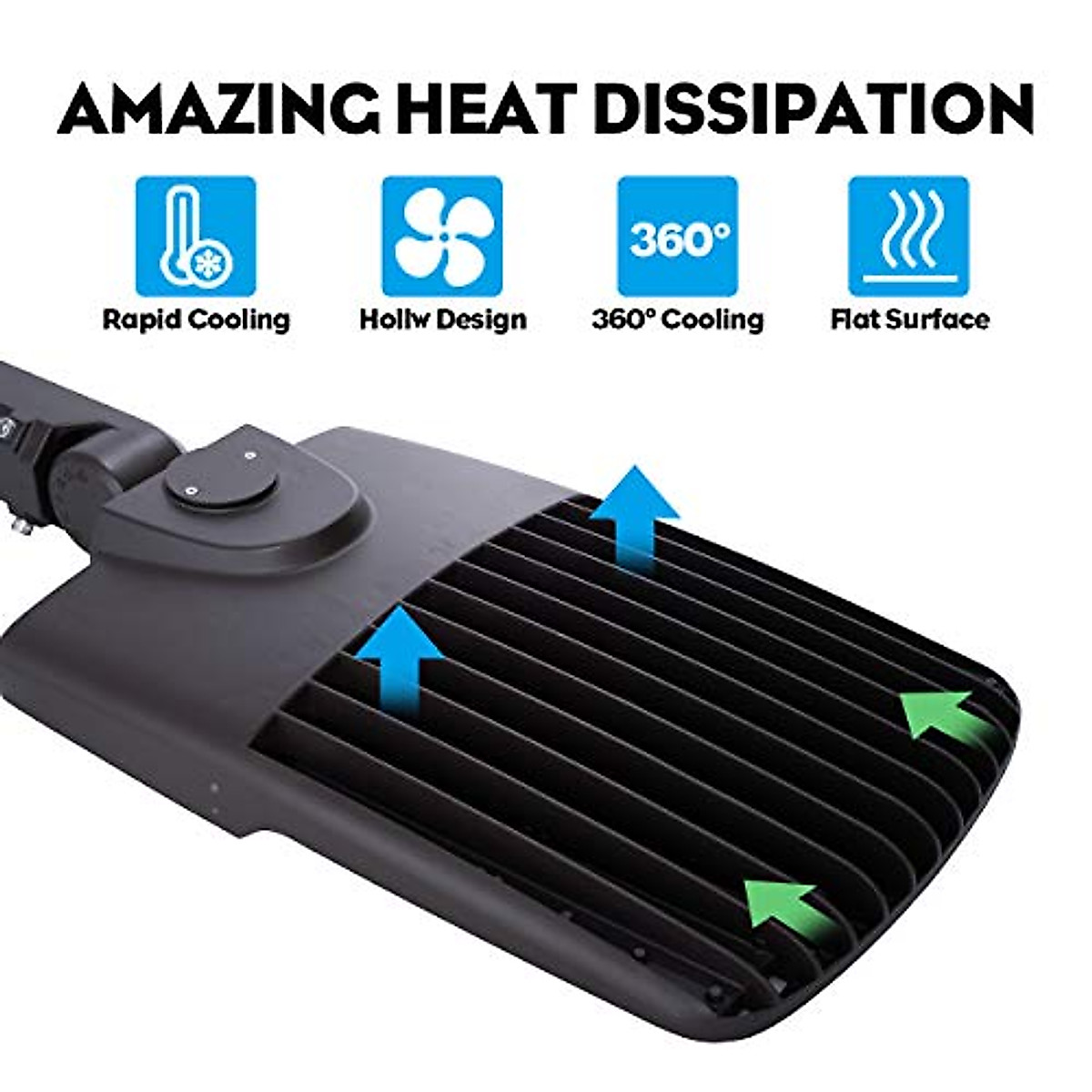 WAHADI 4 Pack 300W LED Parking Lot Lights,5700K Daylight White Shoebox Pole Light, 750W MH/HPS Replacement, Waterproof Outdoor Area Street Court Security Lighting Fixture,UL DLC Listed