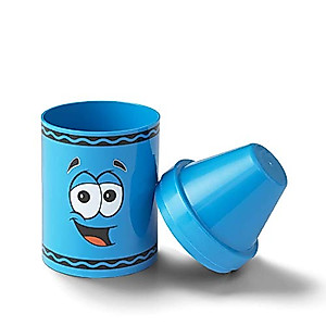 Crayola Storage Large Tip– Colorful Tip Character Storage Box, Creative Container For Kids Arts And Crafts Supplies, Stationeries, Small Toys And Keepsakes - Cerulean, Kids 3.5 Years And Up