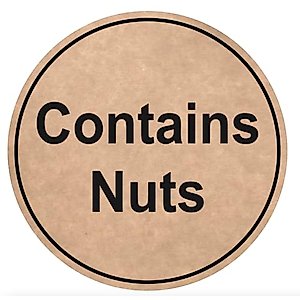 1.5 inch 300PCS Contain Nuts Stickers Waterproof Stickers Without Residue for Food, Kitchen