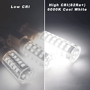 ALIDE E12 C7 Led Candelabra Bulbs 6000k Daylight White, 60 Watt E12 Halogen Equivalent,T6 Small Base 120V E12 C7 LED Light Bulbs 6W Bright Cool White for Ceiling Fan Chandelier Light,550lm 10Pack