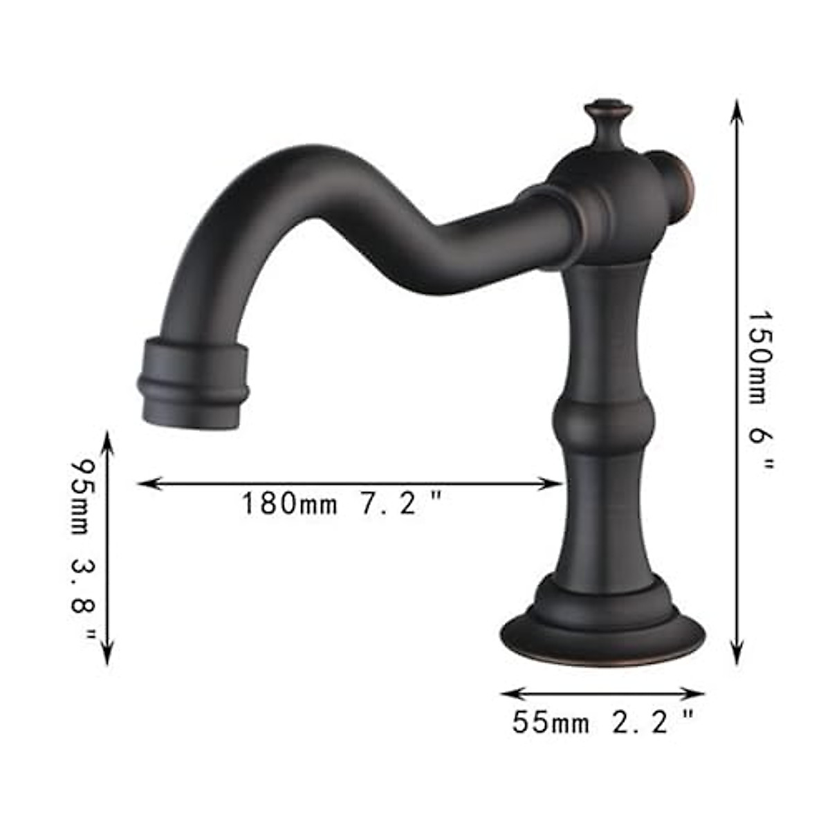 Black Bathtub Swivel Spout Oil Rubbed Black Bronze 3 Pcs Double Handles Bathroom Basin Sink Brass Faucet Mixer Tap,kitchen sink faucet