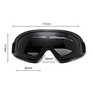 Chezi X400 Anti-Fog Ski Goggles Snowboard Goggles (Grey)