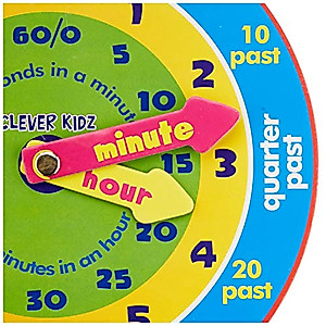 Premier Stationery Clever Kidz Magnetic Clever Clock as mentioned H2754992