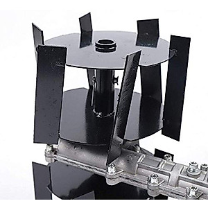 DYRABREST 9 Teeth Auger Tiller, 26mm Petrol Digging Head Mower Digging Head Cultivator Weeding Wheel Petrol Garden Digging Head Weeding Wheel