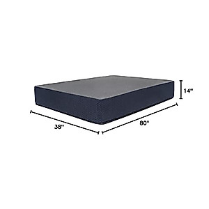 Dreamfoam Bedding Chill 14" Gel Memory Foam Mattress, Twin XL- Made in Arizona