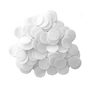 Playfully Ever After 1 Inch White 100pc Stiff Felt Circles