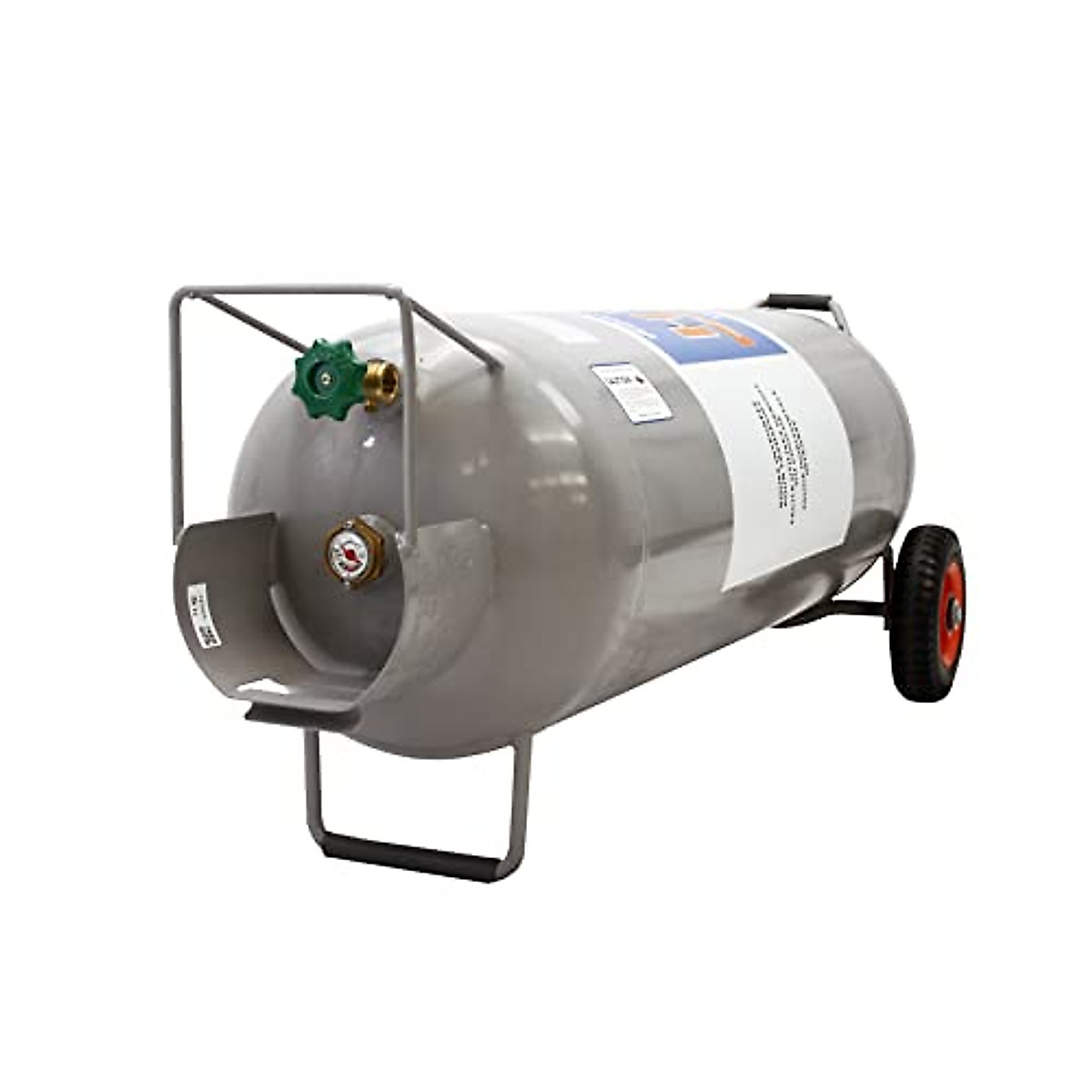 Flame King YSN100HOGa 100 LB Pound Horizontal & Vertical Propane Cylinder POL Valve, Gray