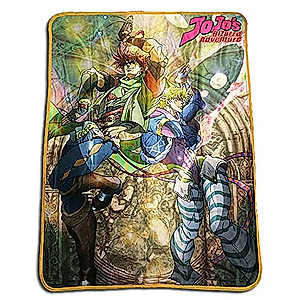 Great Eastern Entertainment JoJo's Bizarre Advanture- Group Sublimation Throw Blanket