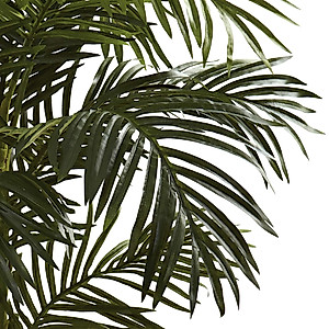 Nearly Natural 5ft. Golden Cane Palm Artificial Tree, Green