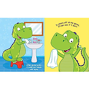 Dino Potty: Learn to Potty with Dino - Easy-to-Follow Step-by-Step Board Book, Make Potty Training Exciting and Fun! Encouraged for Children Ages 2 and Up