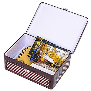 MyGift Decorative Storage Box, Retro Style American Flag Tin Metal Keepsake Box with Lid and Padlock