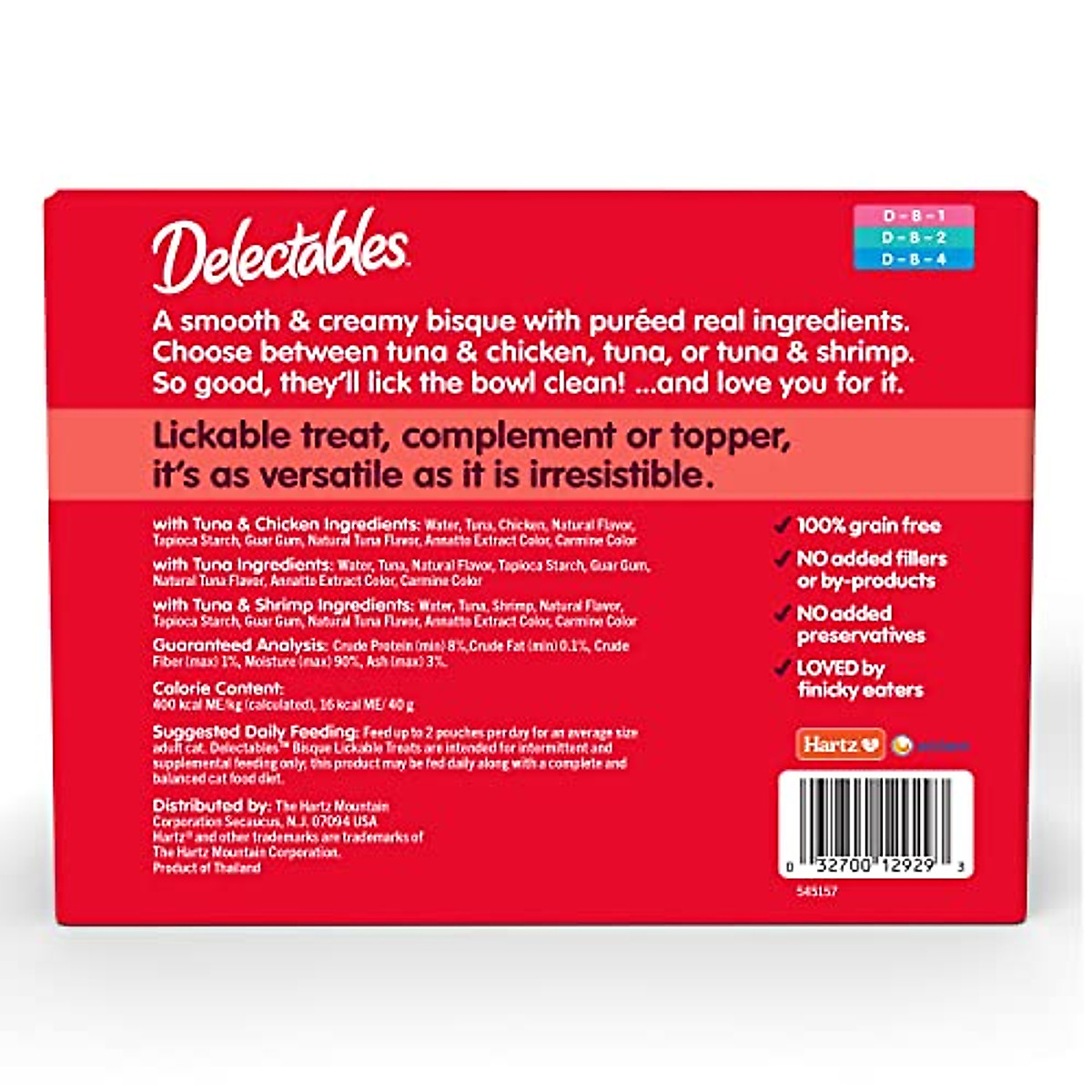 Hartz Delectables Bisque Variety Pack Lickable Cat Treat, 30 Count (Pack of 1)