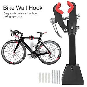 Bike Repair Stand, Wall-Mounted Bike Clamp Adjustable Bicycle Mechanic Rack for Garage or Home