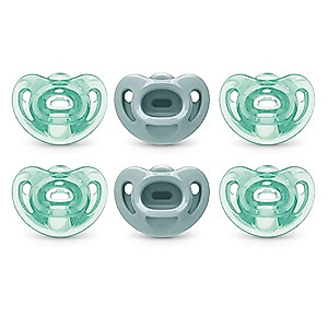 NUK Comfy Pacifiers, 0-6 Months, 6 Pack
