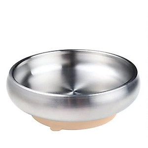 Fgomama x Little.b Double-Walled 18/10 Stainless Steel Cereal Bowl with Suction Base | 20oz / 600ml (pink)