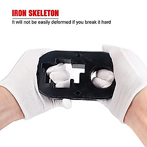 3mirrors Handle Keeper for Hi-Lift Jack Lifter, Built-in Steel Plate Super Durable Sun-Resistant Rubber Handle Bar Protector Jack Handle Holder Upgrade