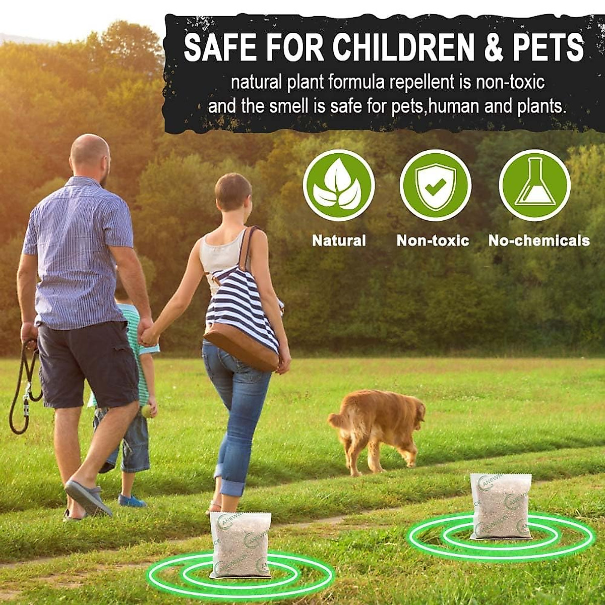 Snake Repellent for Yard Powerful, Keep Snake Away Repellent for Outdoors,Snake Deterrent for Yard,Snake Repellent for Outdoors Pet Safe,Effectively Snake Repellant Outdoor and Home-8P