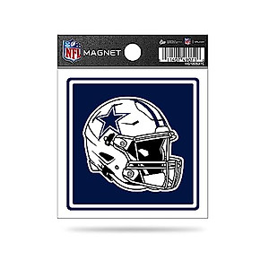 Rico Industries NFL Football Dallas Cowboys 3D Helmet 4" x 4" Magnet for Car, Refrigerator, Locker, Office Cabinet
