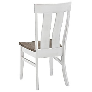 Carol's Inspirations 7 Piece Solid Maple Wood Dining Room Set | Full Kitchen Table Set with Extendable Table and 6 Chairs | Distressed Rectangle Table with Eased Edge | Handmade in USA